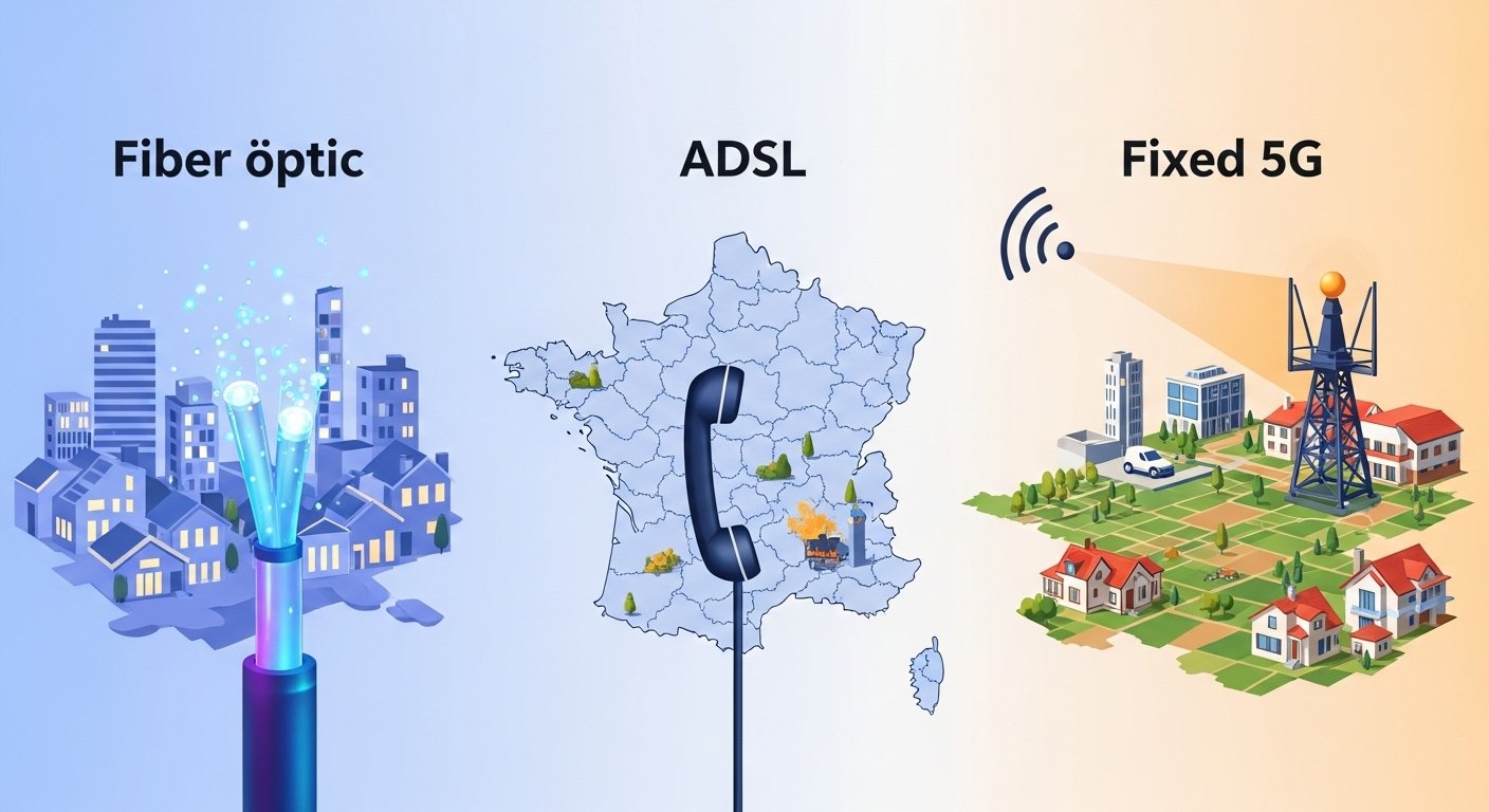 Fibre vs ADSL vs 5G en France : quelle connexion choisir ? – Test de ...